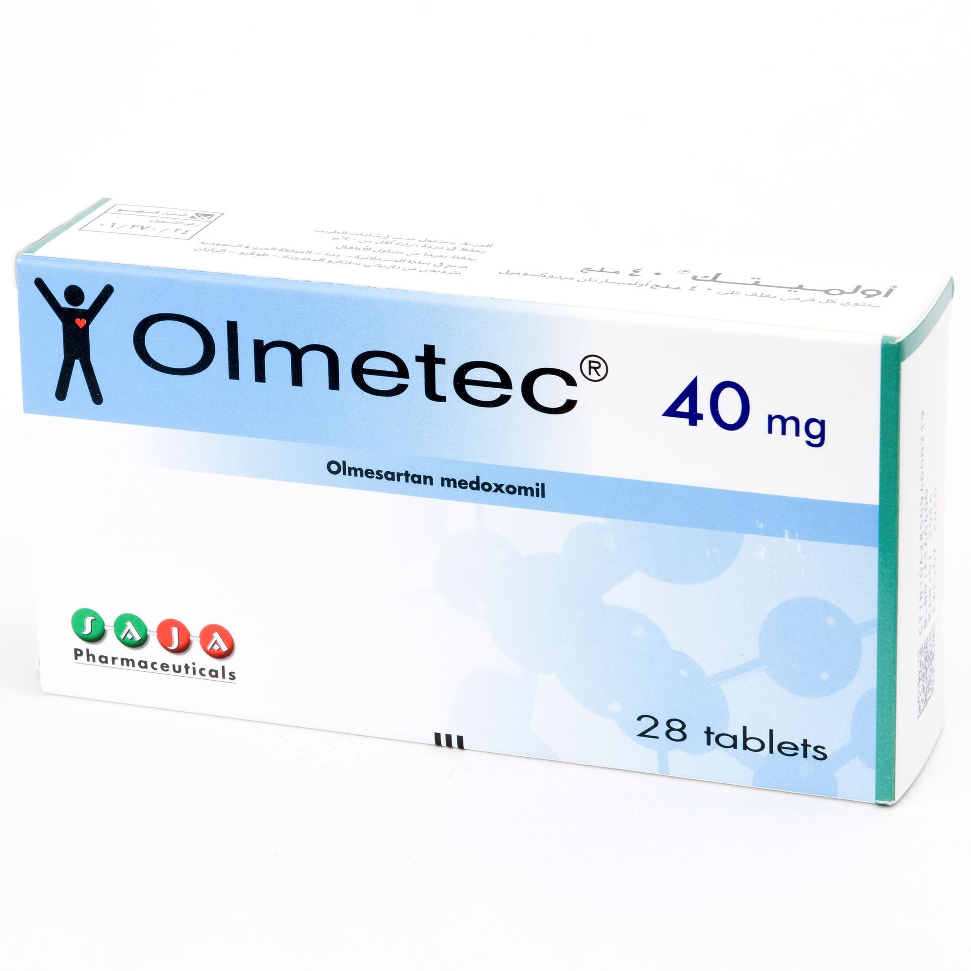 OLMETEC 40 MG 28 TABLETS | Dr. Sulaiman Al Habib Pharmacy