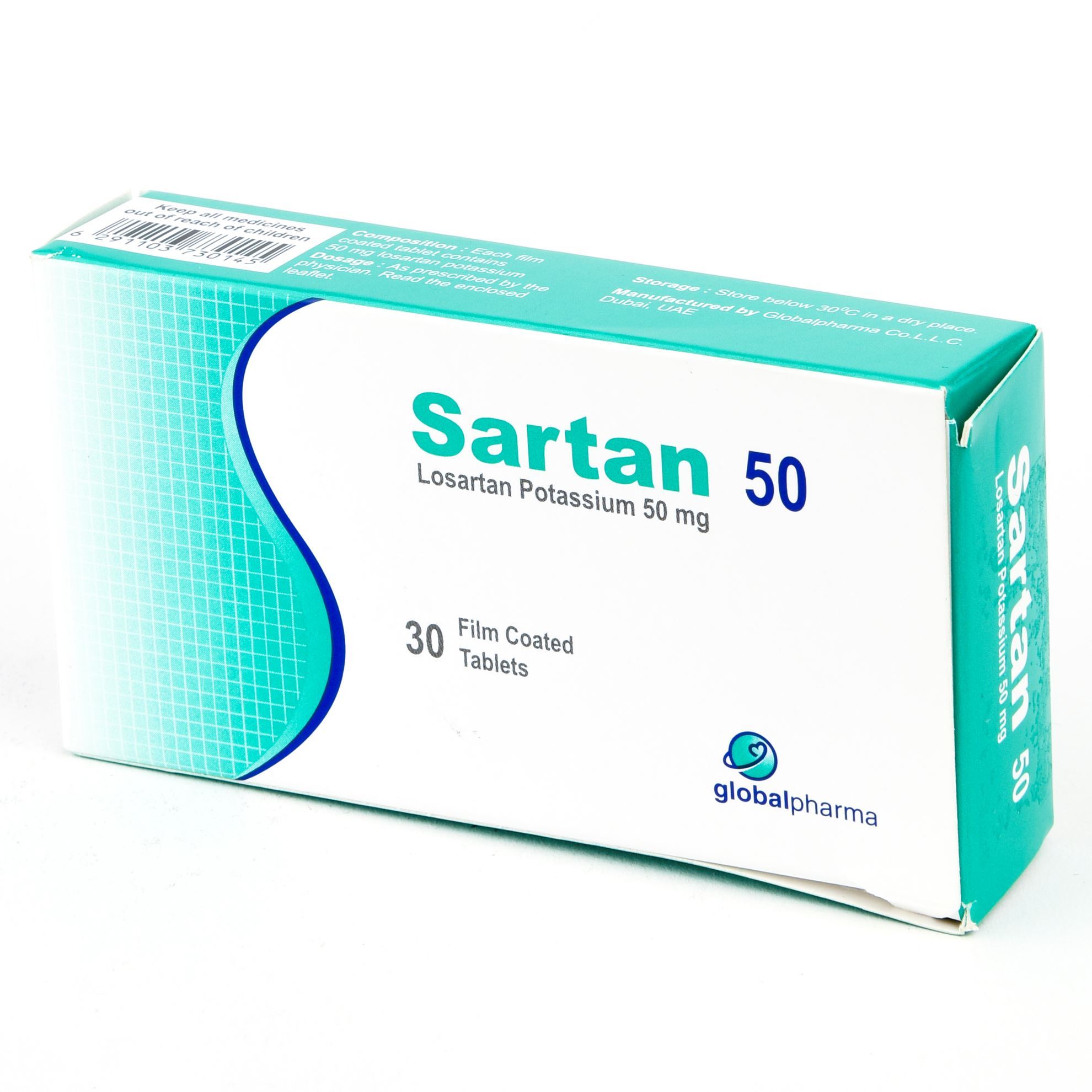 SARTAN 50 MG 30 TABLETS | Dr. Sulaiman Al Habib Pharmacy