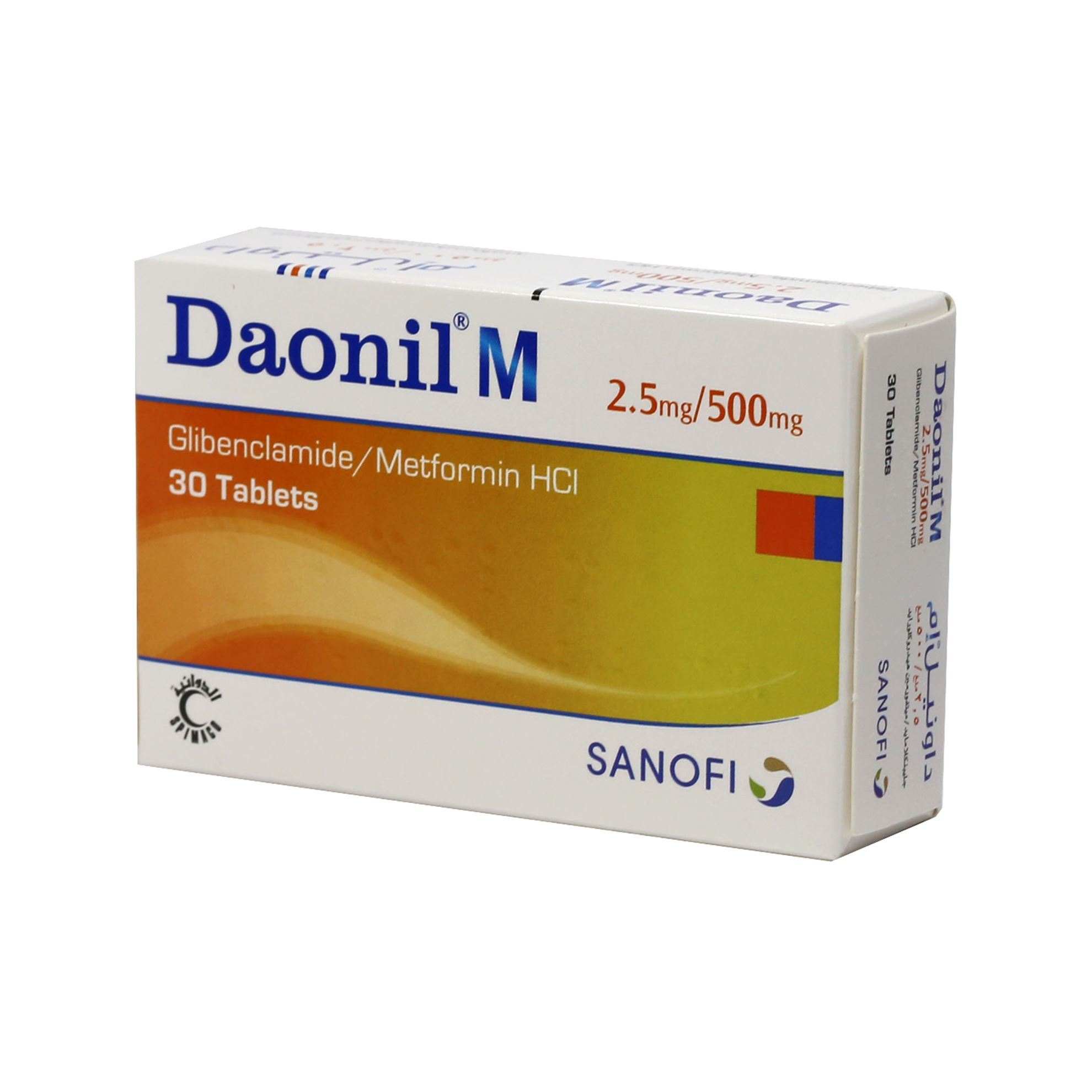 DAONIL M 2.5 / 500 MG 30 TABLETS | Dr. Sulaiman Al Habib Pharmacy