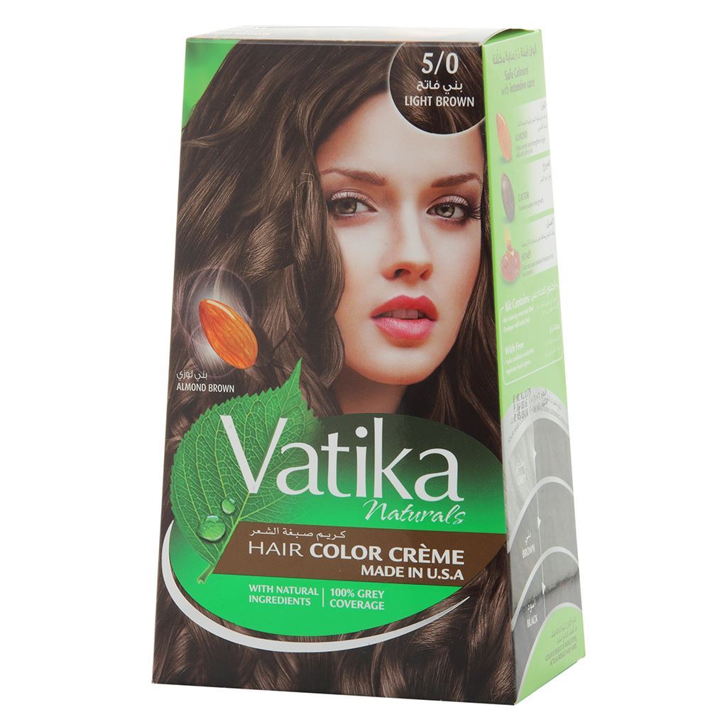 DABUR VATIKA HAIR COLOR ALMOND BROWN | Dr. Sulaiman Al Habib Pharmacy