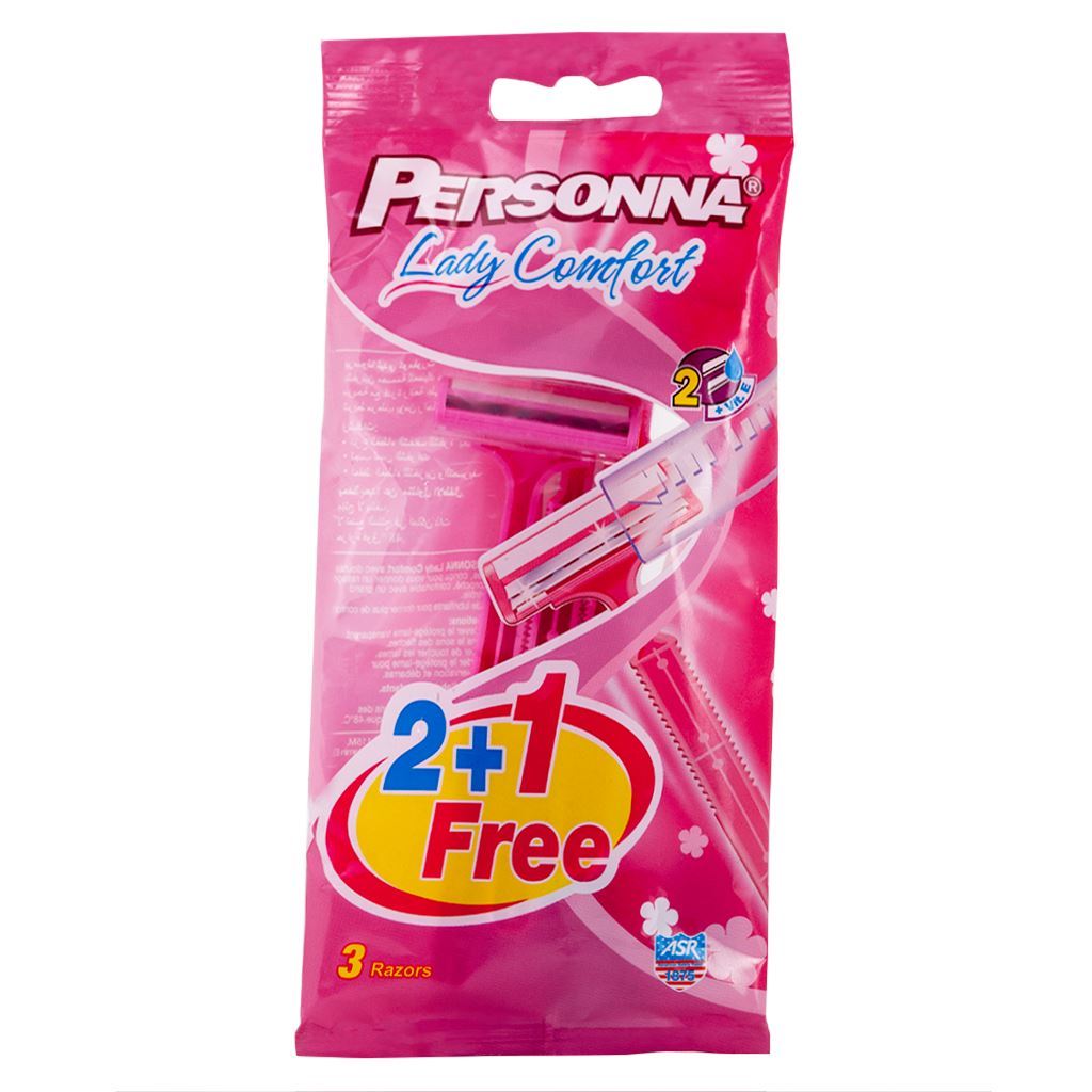 PERSONNA LADY COMFORT RAZOR 3 PIECES | Dr. Sulaiman Al Habib Pharmacy